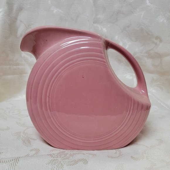 Fiestaware | Kitchen | Rose Fiestaware Large Disk Pitcher | Poshmark